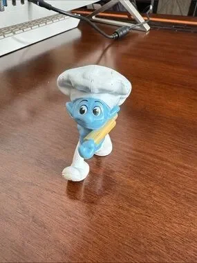McDonald's | Toys | Mcdonalds Collectible Blue Smurf Baker Chef ...